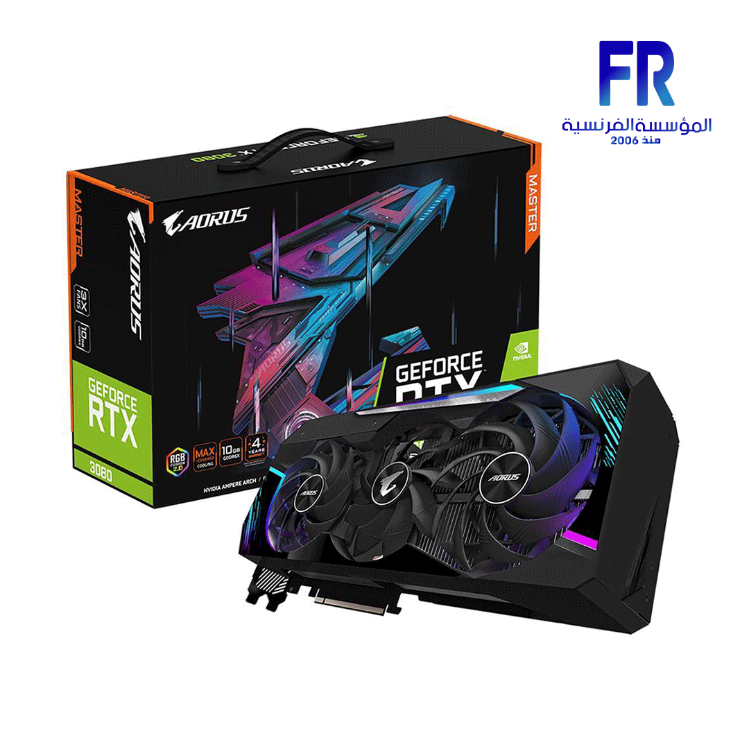 GIGABYTE AORUS RTX 3080 MASTER 10GB Graphic Card | Alfrensia